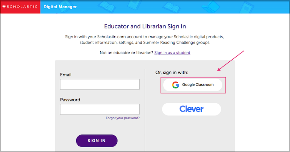 Registering with Google Classroom